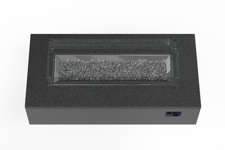 Black Granite Fire Table by Jack Patio