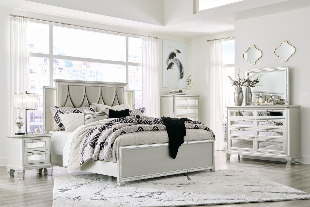 Champagne mirrored furniture store