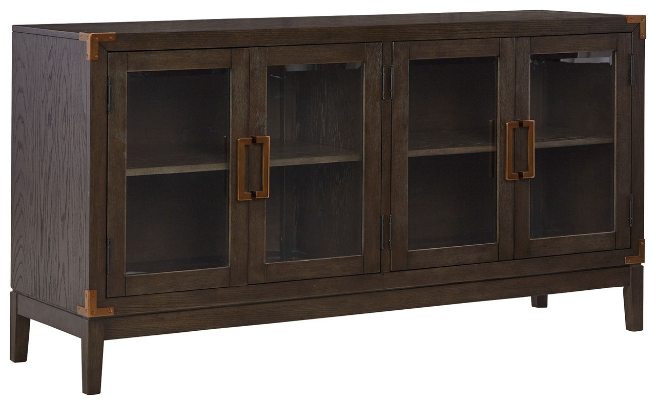 Dark wood buffet server store