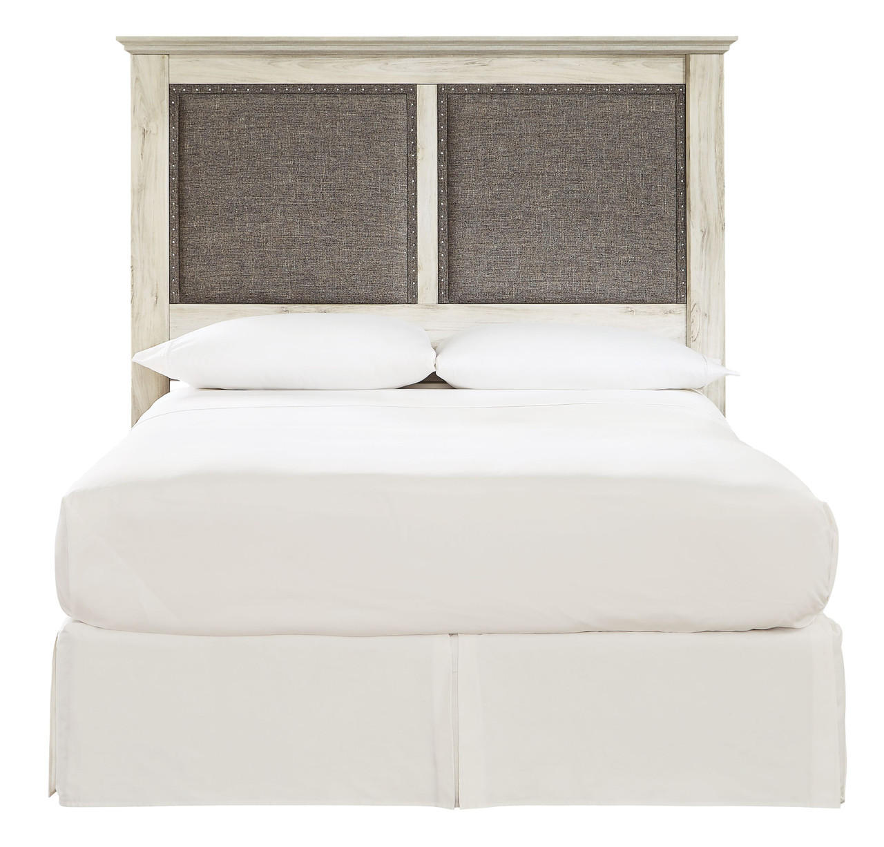The Cambeck Whitewash King Uph Panel Headboard sold at Hilton Furniture ...