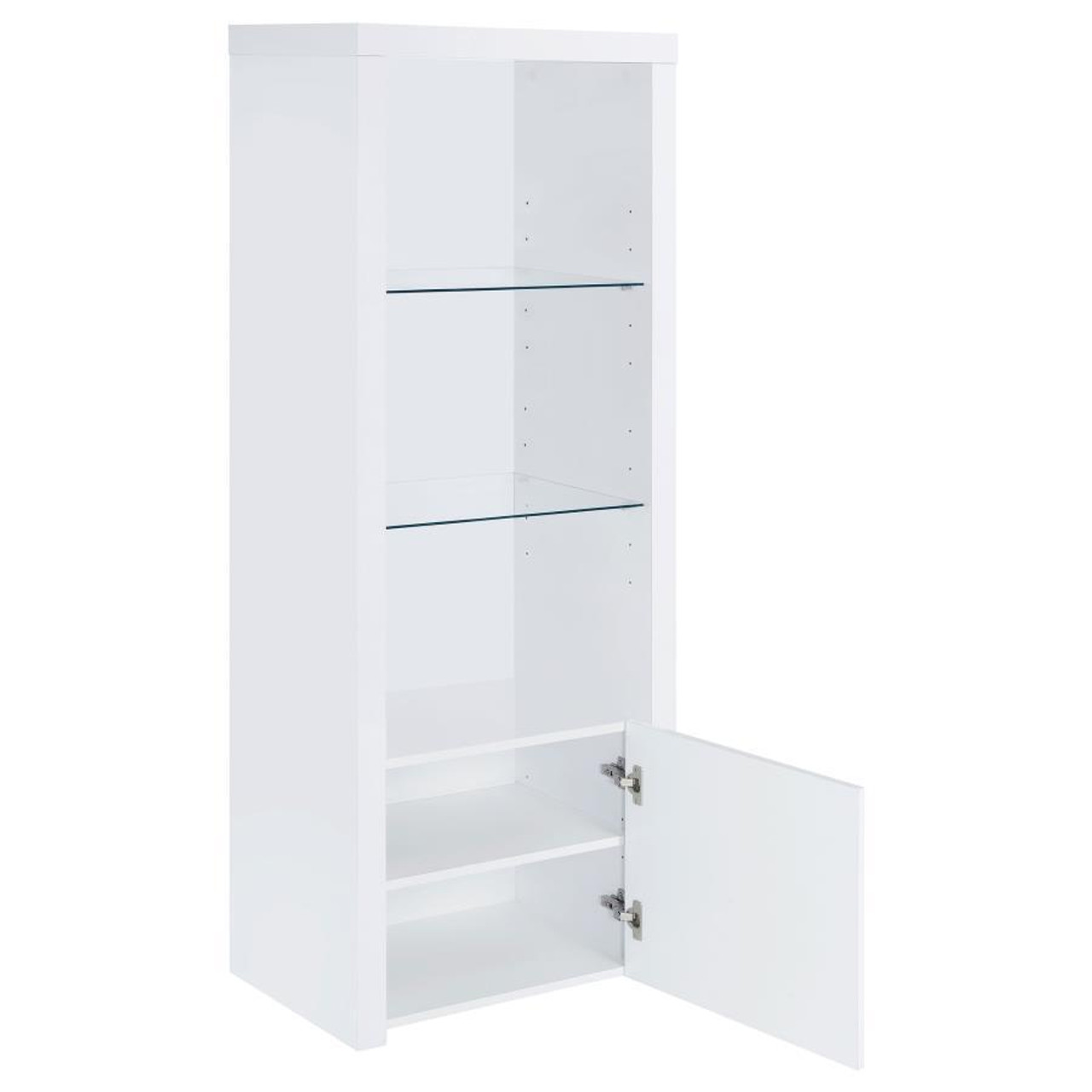 White high gloss storage store