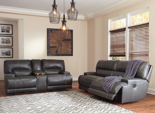 2 seater electric recliner sofa with console store