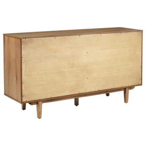 The Middleton - 4-Door Sideboard Server With Dual Drawers - Natural ...