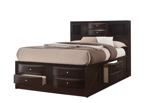 The Emily Queen Bed Brown sold at Hilton Furniture serving Houston, TX ...