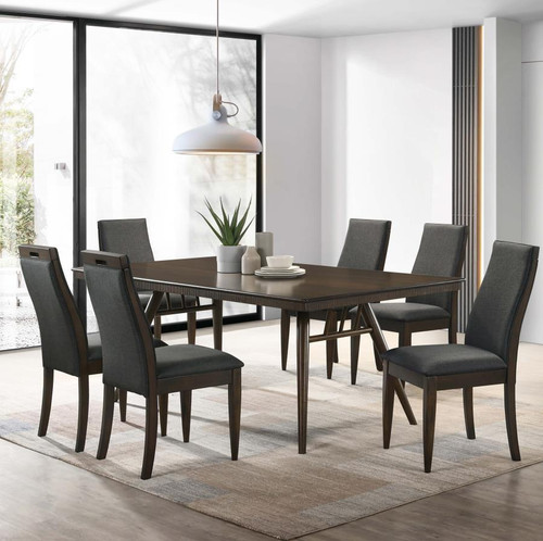 The Wes Dining Table 7 Piece Set Gray sold at Hilton Furniture serving ...