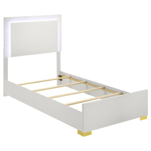 The Marceline - Twin Headboard, Footboard & Slats, Box 1 of 2 - White ...