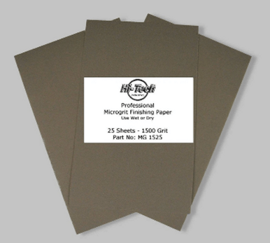 Hi-Tech Industries MG1525 Microgrit Wet/Dry Finishing Paper - 1500 Grit ...