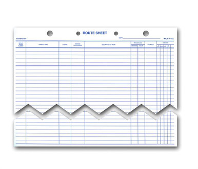 Automotive Service Products 160 Route Sheet, 12" x 15", 100 Sheets Per ...