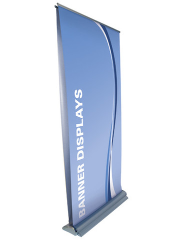 BSD1137IMP Interior Retractable Sign - 33.5" Double w/Two Custom Graphics