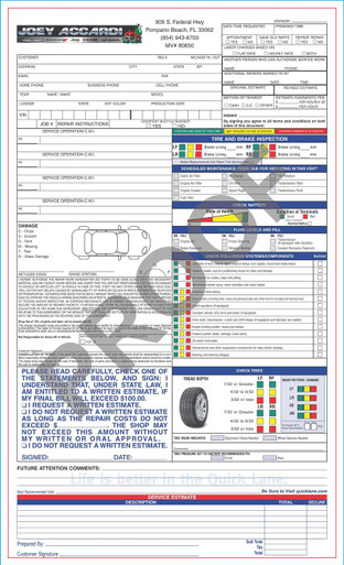 Shop Custom Inspection Walk-Around Sheet | Car Dealer Depot