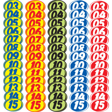 EZ Lettering 226-R Red & Yellow Bold Year Model Signs