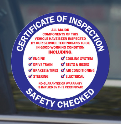 EZ Lettering 627 Adhesive Inpection Stickers