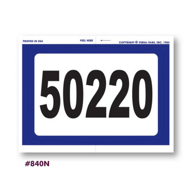 V-T Numbered Dealer Add on Stickers