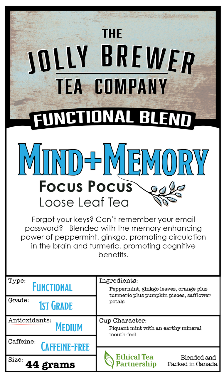 Mind&Memory - Focus Pocus - Functional Tea - The Creemore Coffee ...