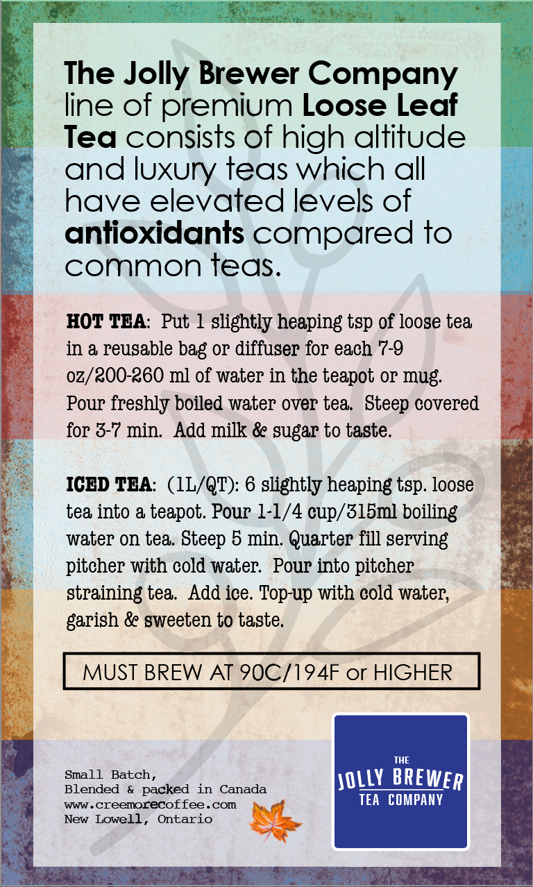 Bohemian Raspberry Loose Leaf Tea - The Creemore Coffee Company Inc.