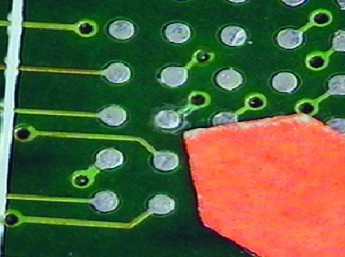 PCB pad repair kit for the repair of lifted and removed PCB pads ...