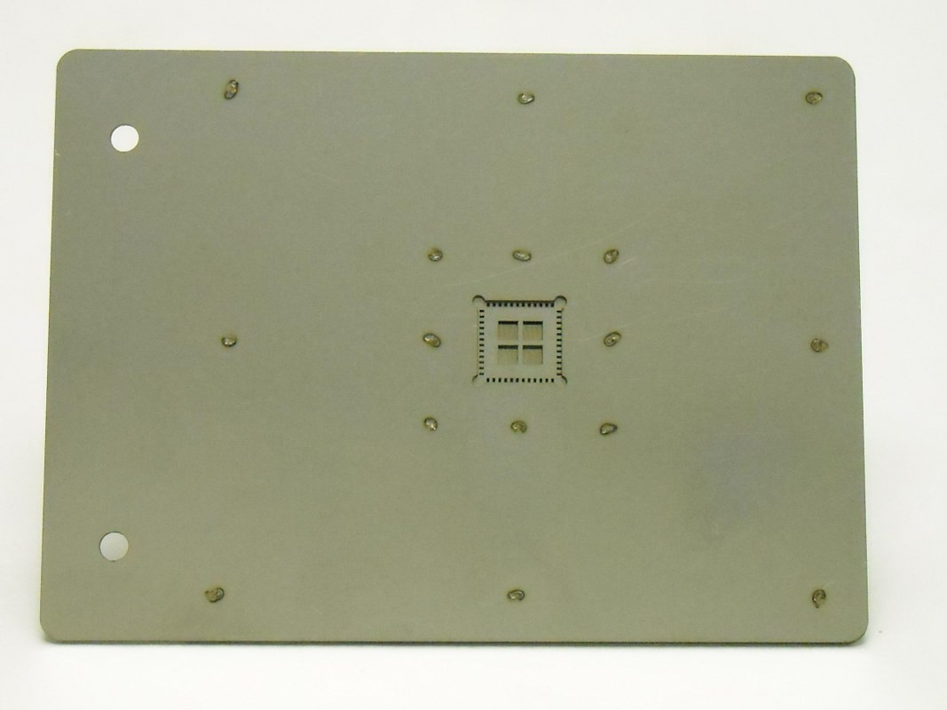 Component printing stencil for use in a APR rework system for rework ...
