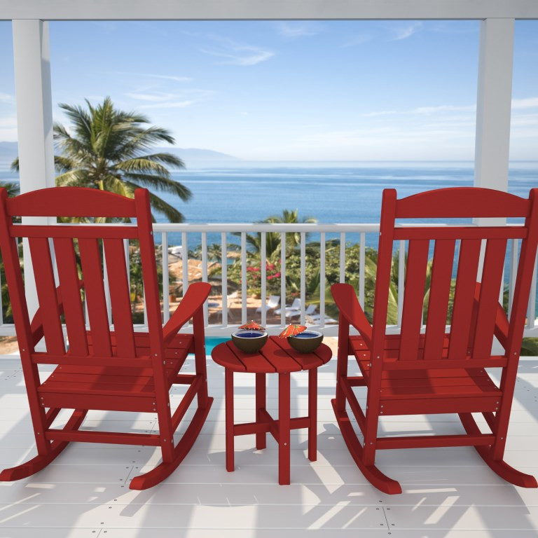 POLYWOOD® Presidential Rocking Chair 3-Piece Set