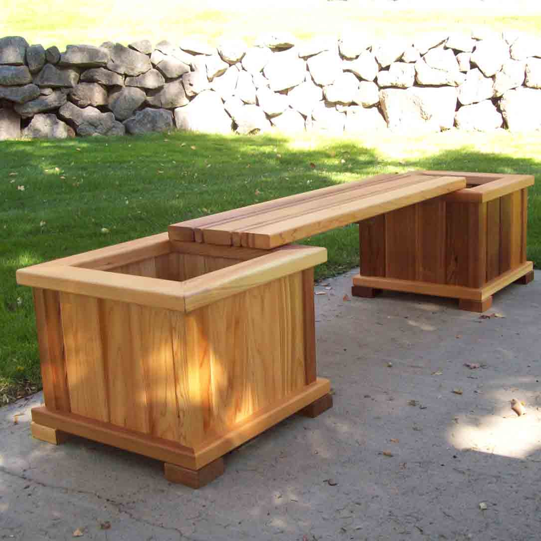 Cedar Planter & Bench Set|Outdoor Furniture for Sale