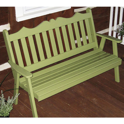 Royal English Pine Wood Outdoor Glider Bench