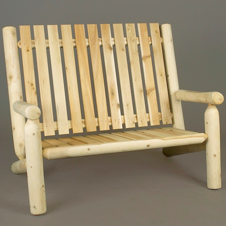 Log-Style Double High-Back Rocker