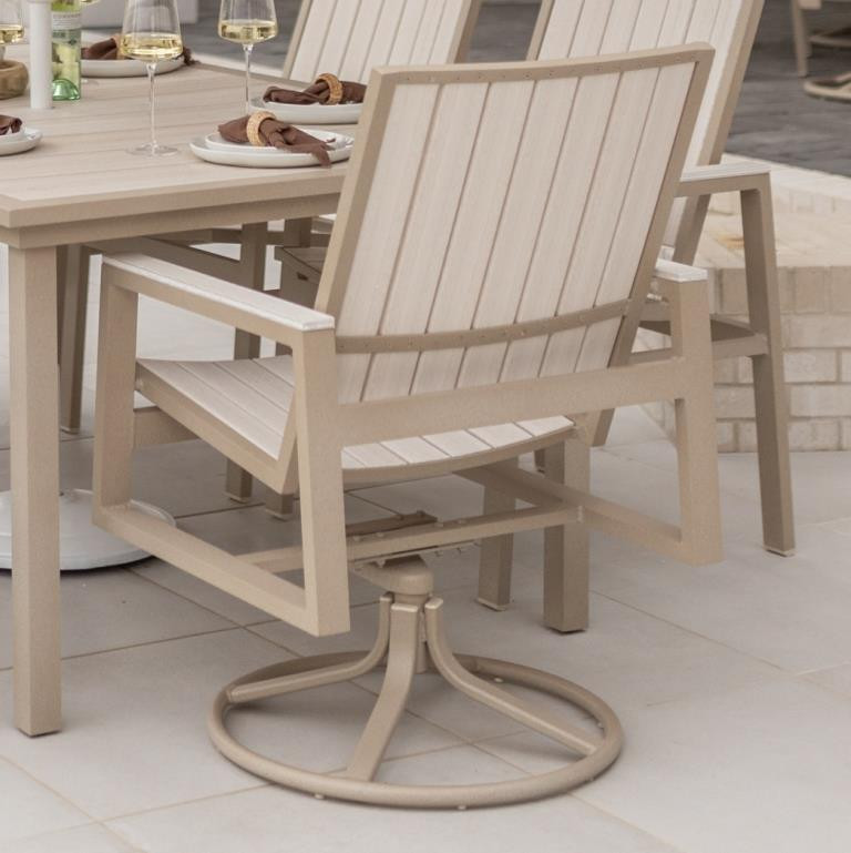 Berlin Gardens Vida Poly Swivel Rocking Dining Armchair