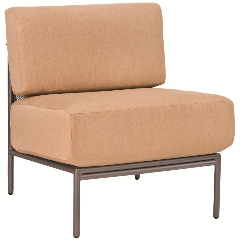 Woodard Jax Wrought Iron Armless Sectional Chair