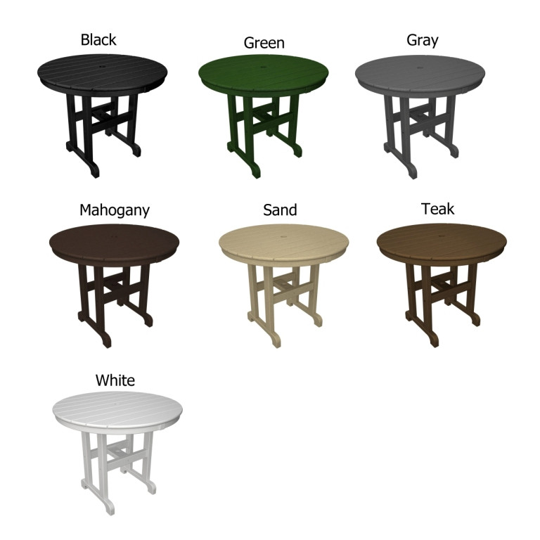 POLYWOOD® 36-Inch Round Dining Table