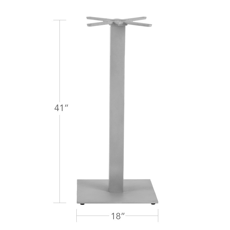 Square Bar-Height Table Base|Metal Table Bases for Sale