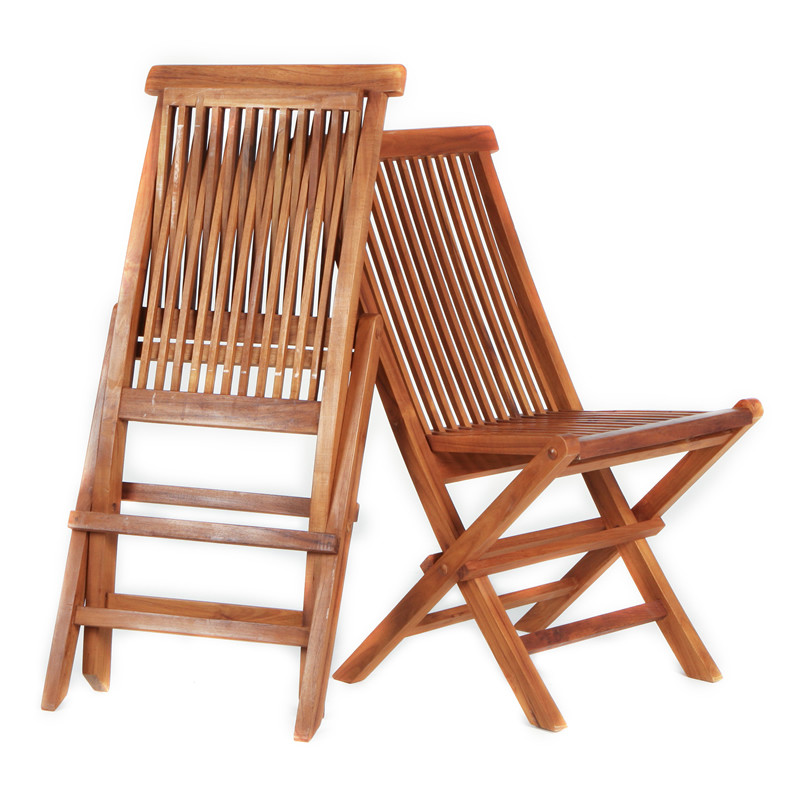 Java Teak 9-Piece Extension Table and Folding Chair Set