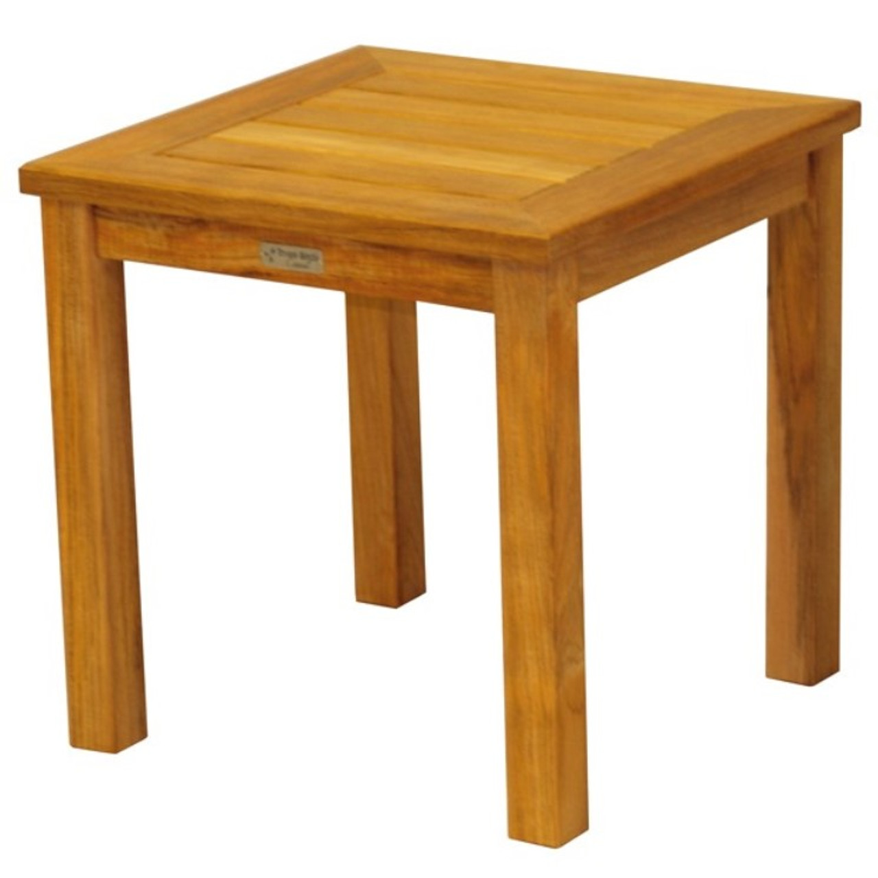 Three Birds Newport Teak Tall 20 Square Side Table