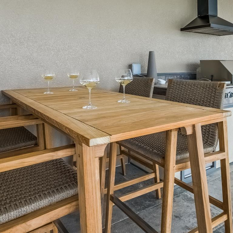 Five-Piece Teak Counter Set | Outdoor Furniture for Sale