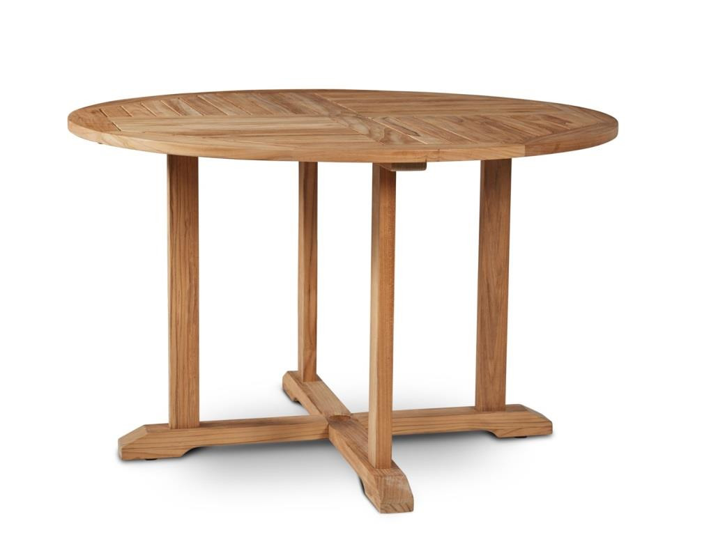 Striking 35" Round Teak Dining Table | Patio Tables for Sale