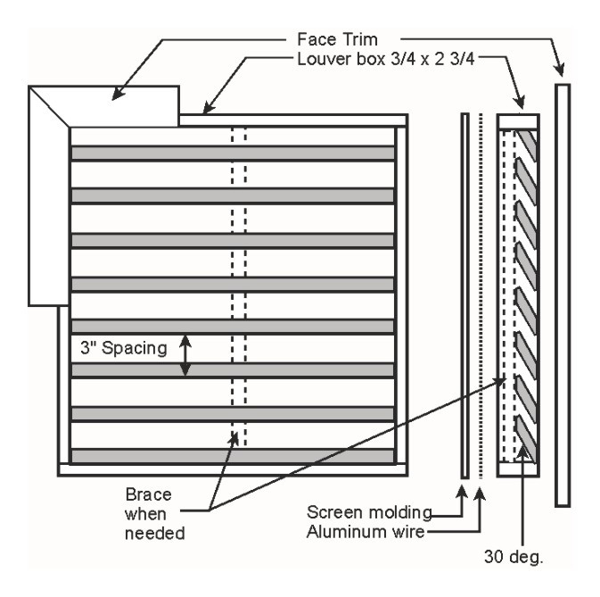 Square Gable Vent - 20" x 20" | Square Attic Vent