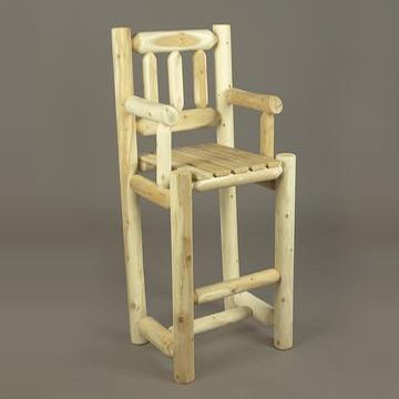 White Cedar Log Chairs|White Cedar Outdoor Chairs
