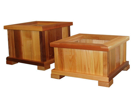 Outdoor Wooden Garden Planter Boxes, Kits, & Benches for Sale