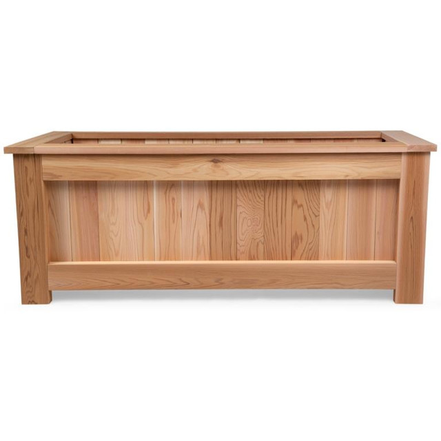 48-Inch Rectangular Cedar Planter Box Kit|Cedar Planter Boxes