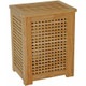 15" Teak Laundry Hamper | Outdoor Teak Clothes Hamper