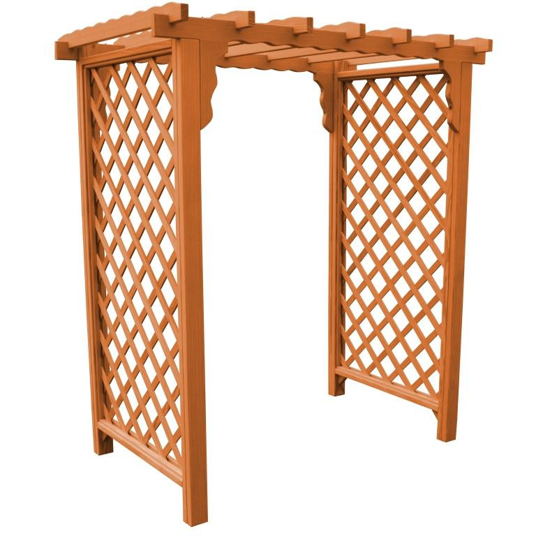 Charming Yellow Pine Arbor | Outdoor Accents for Sale