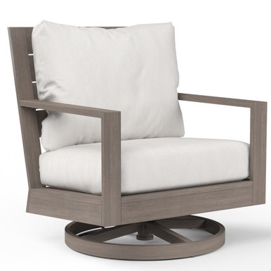 Sunset West Aluminum Laguna Swivel Rocking Club Chair