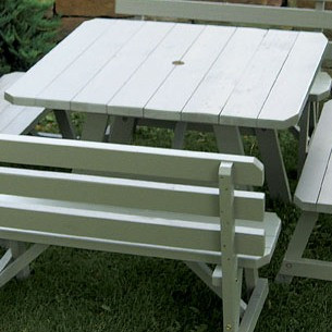 Southern Yellow Pine Wood Traditional 43 Square Table