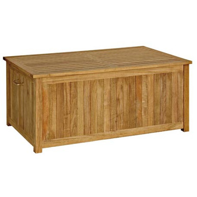 Cushion Teak Storage Box OutdoorFurniturePlus.com