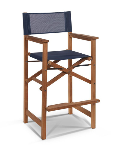 Bar-Height Outdoor Folding Captain's Chair by HiTeak