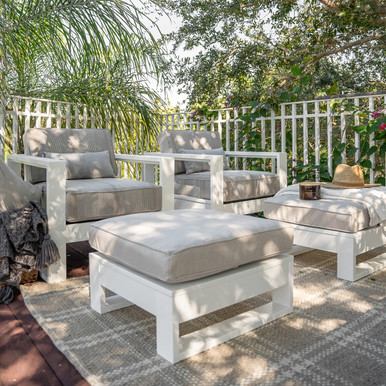 Deep Chair with Ottoman | 4-Piece Deep Seating Patio Set