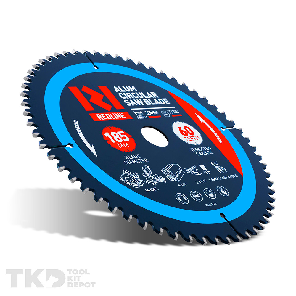 Redline Saw Blade Aluminium TCT 60T 185mm - RL434644 - Tool Kit Depot