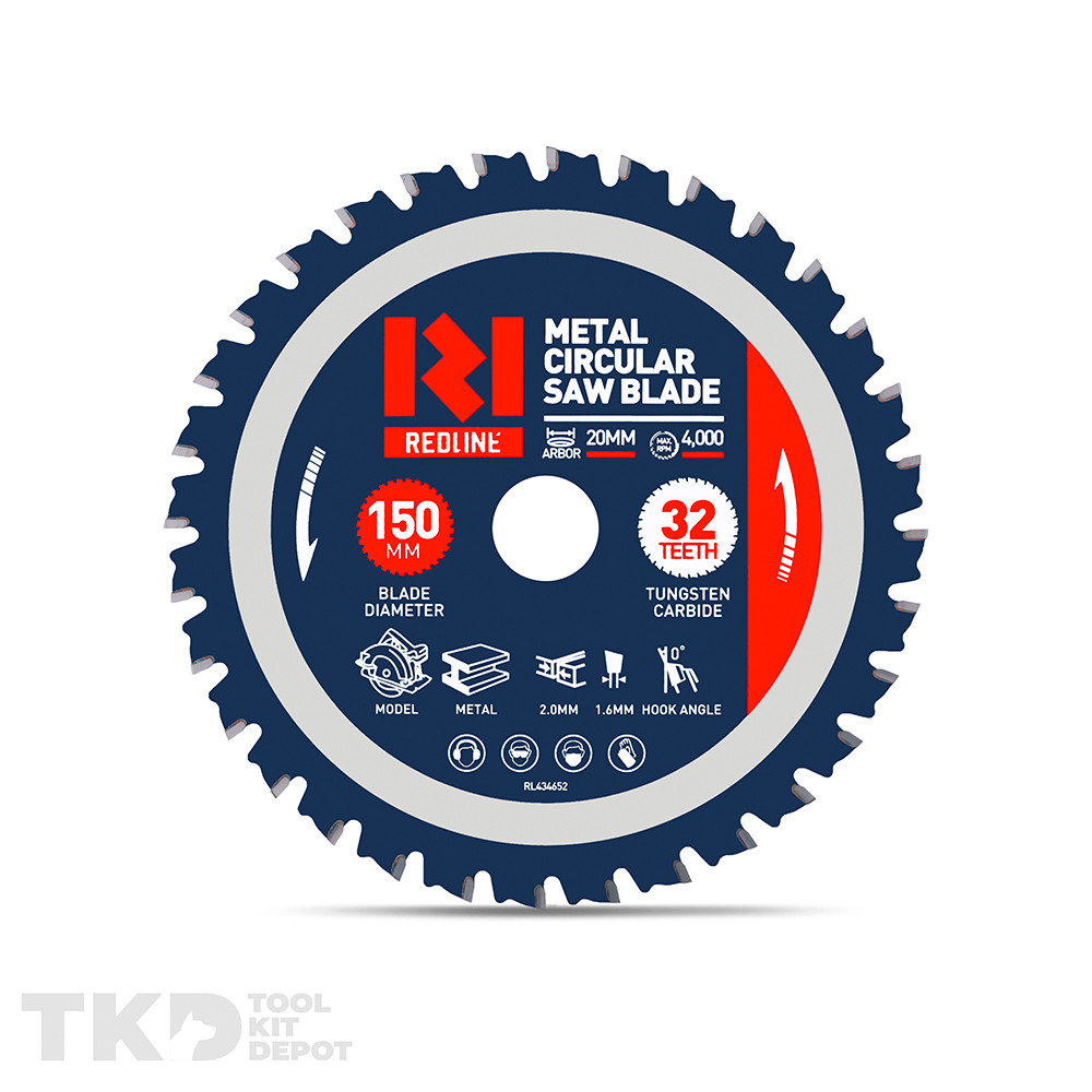 Redline Saw Blade Metal TCT 32T 150mm - RL434652 - Tool Kit Depot