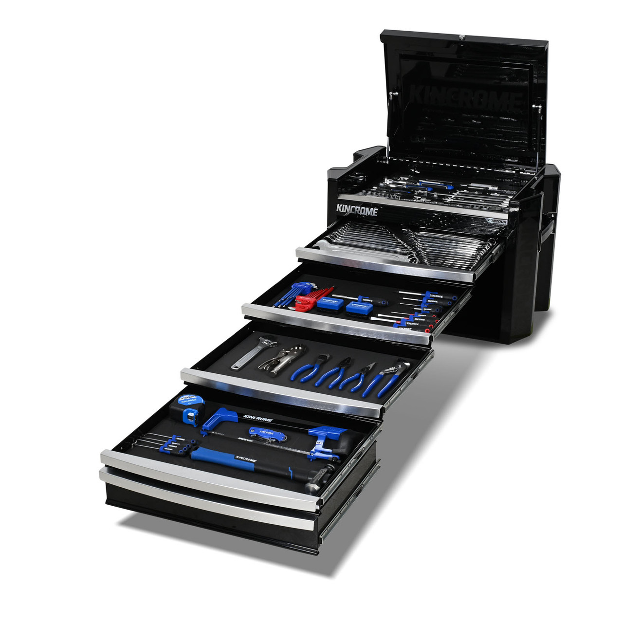 Kincrome Contour® Tool Kit Chest 238 Piece 5 Drawer 29" Black - K1941B ...