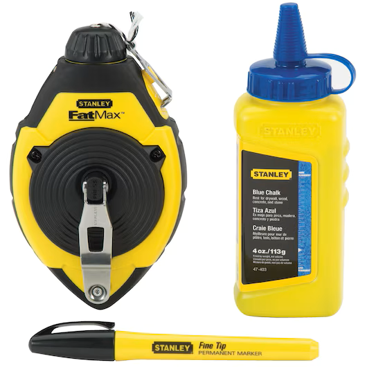 STANLEY® FATMAX® Xtreme™ Chalk Line Reel With Blue Chalk And Marker 30 ...