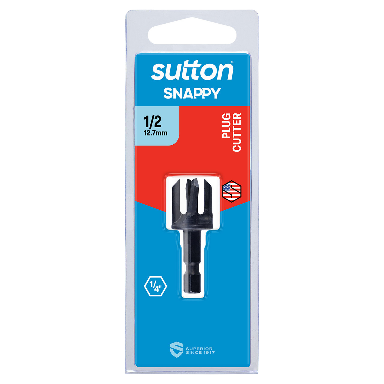 Sutton Snappy Quick-Change Wood Bit Plug Cutter 1/2" 1/4 Hex ...
