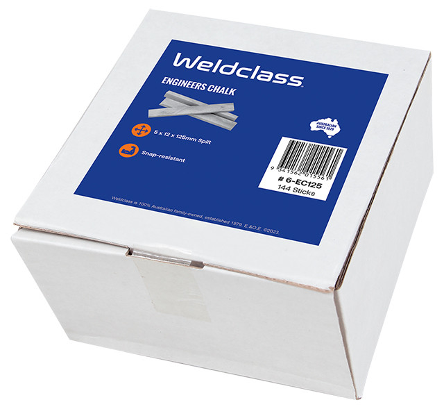 Weldclass Enggineers Split Chalk 12x5x125mm - Box of 144 - 6-EC125